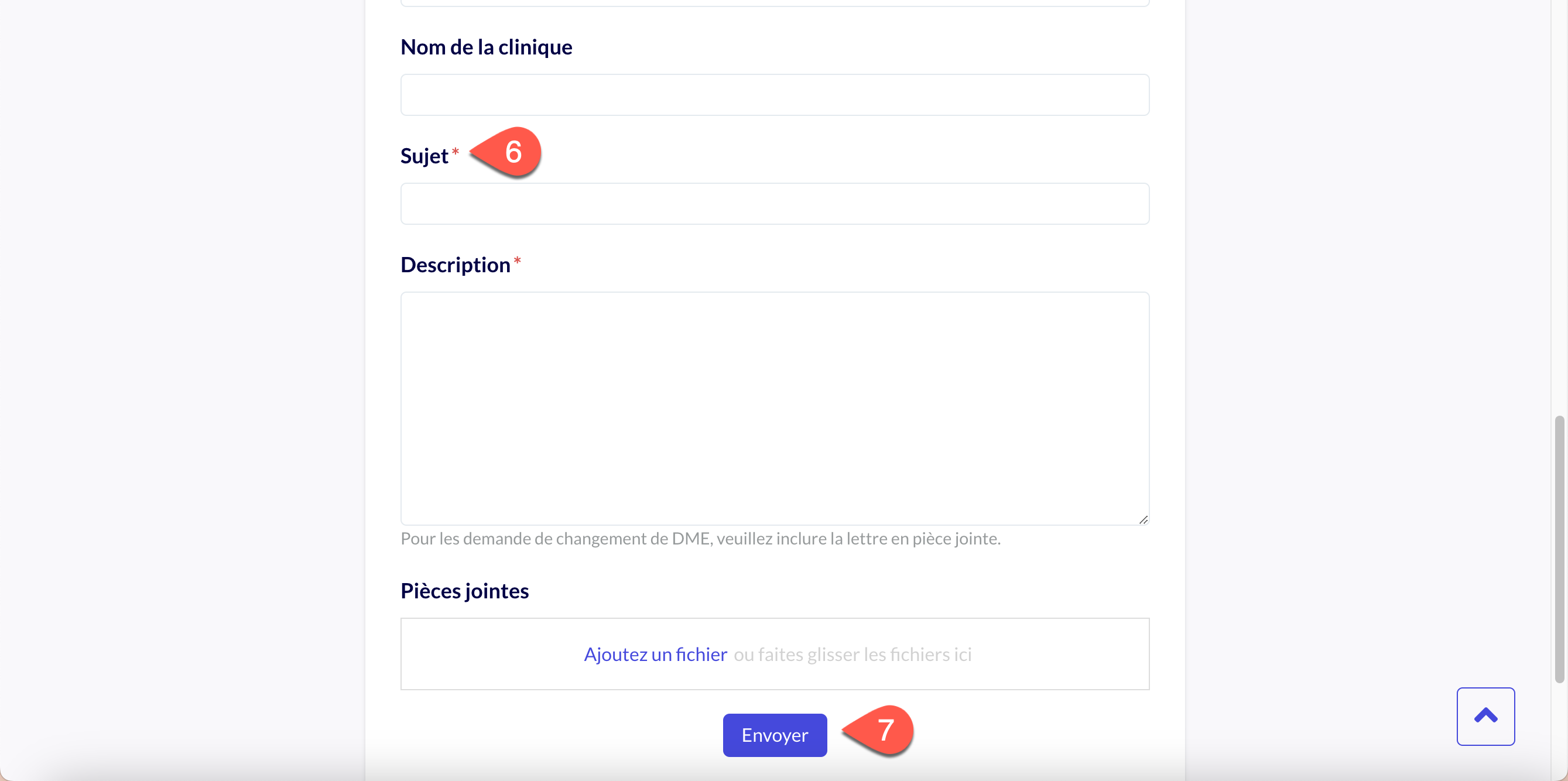 Ouverture d'un billet - Demande de support – Centre d'aide