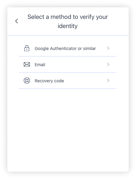 Log in to the Petal platform by using a recovery code – Help center
